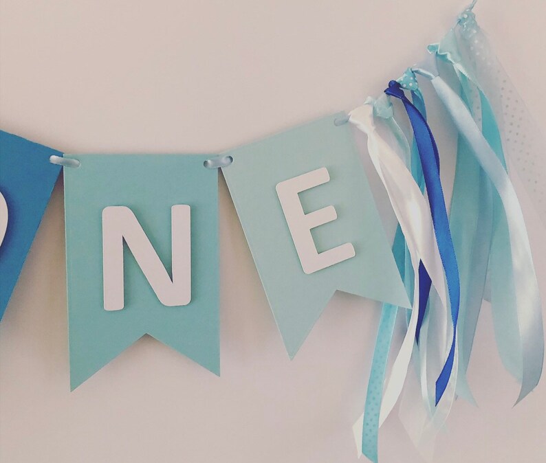 One Highchair Banner One Ombré Banner Ombré Bunting 1st - Etsy