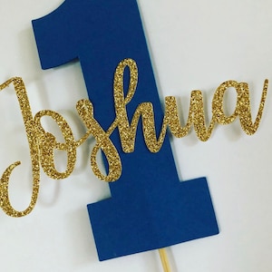 Handmade Custom Personalised Cake Topper One Cake Topper Personalized ...