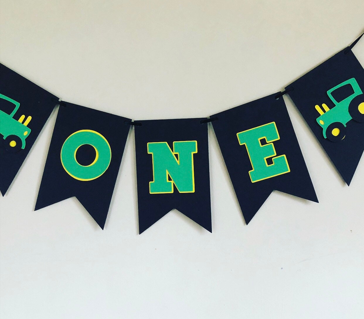Tractor Highchair Banner, Tractor Bunting, Tractor Banner, Tractor ...