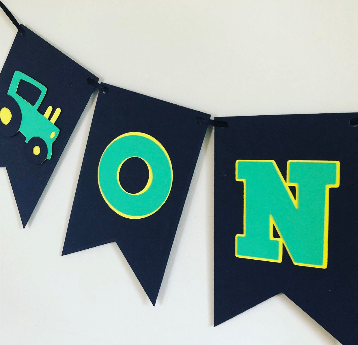 Tractor Highchair Banner Tractor Bunting Tractor Banner | Etsy
