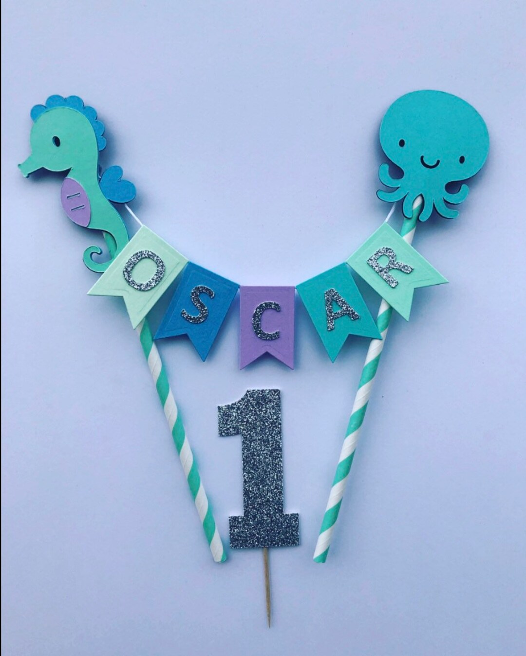 Handmade, Custom Cake Topper, Under the Sea Cake Topper , Cake Topper ...