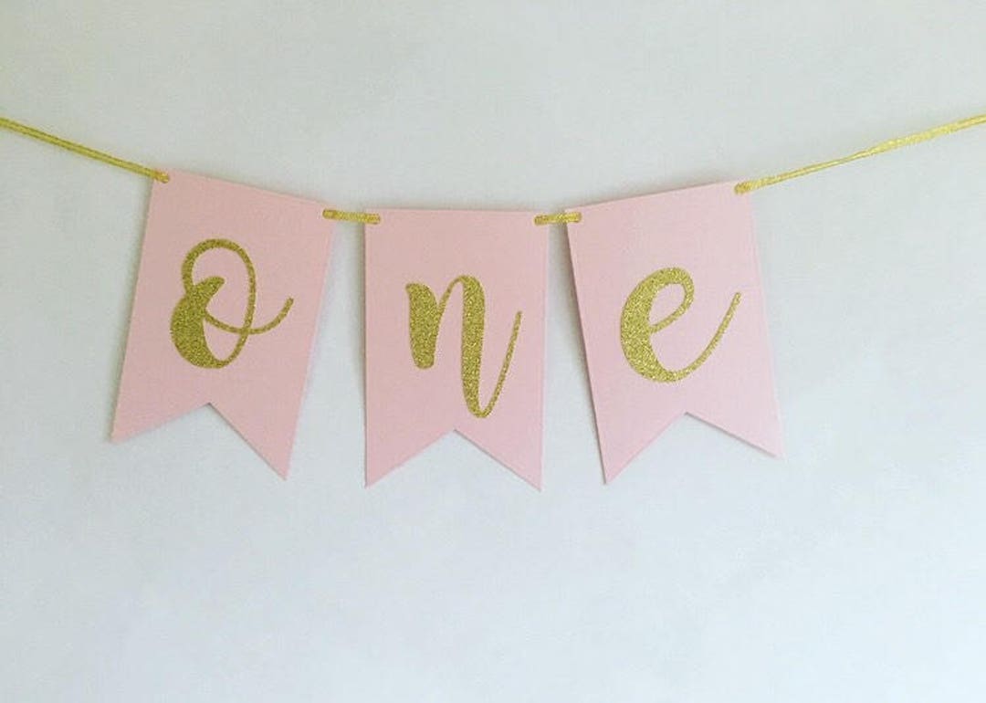 One Bunting.highchair Bunting.1st Birthday Bunting.personalized Banner ...