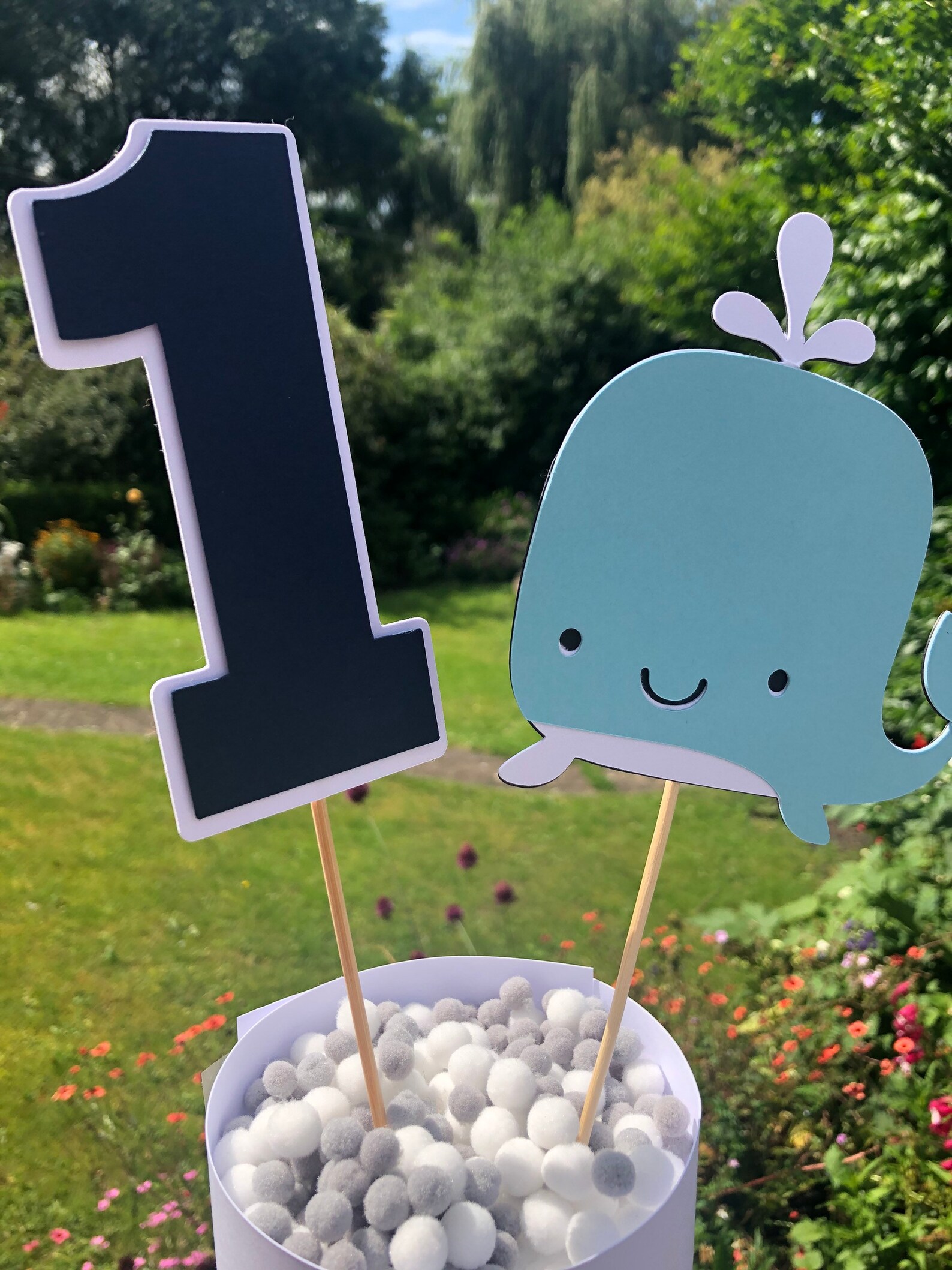 First Birthday Cake Topper Whale Cake Topper Whale | Etsy