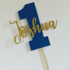 Handmade Custom Personalised Cake Topper One Cake Topper Personalized ...
