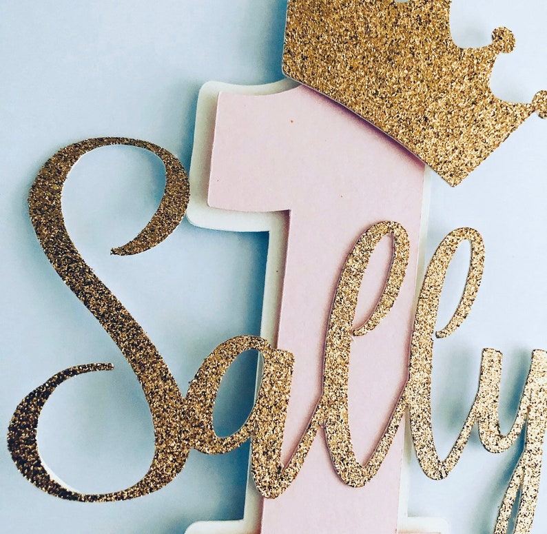 Un topper de pastel, 1er cumpleaños topper, topper de pastel ...