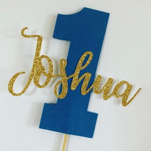 Handmade Custom Personalised Cake Topper One Cake Topper Personalized ...