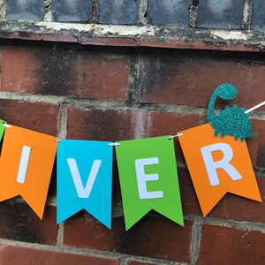Dinosaur Bunting Dinosaur Banner Custom Personalised Personalized ...