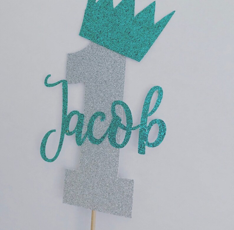 Custom Personalised Number One Cake Topper 1st Birthday | Etsy