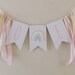 Pastel Rainbow First Birthday Banner, Highchair Garland, Boho Rainbow ...