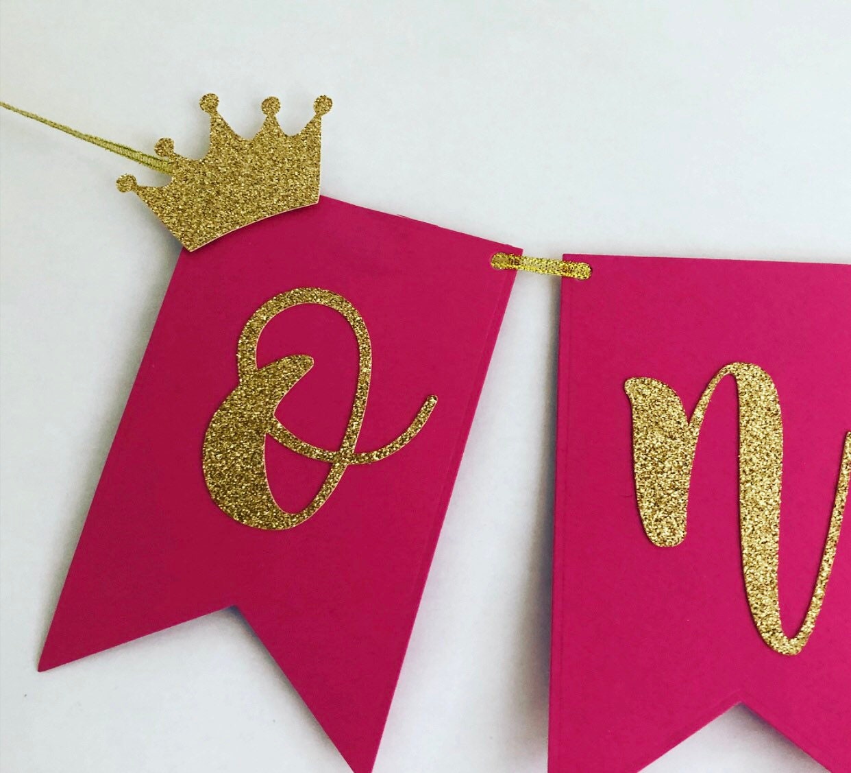 Princess Party.one Bunting.highchair Bunting.1st Birthday Bunting ...