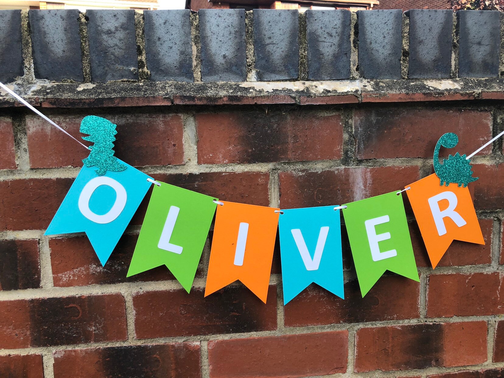 Dinosaur Bunting Dinosaur Banner Custom Personalised | Etsy