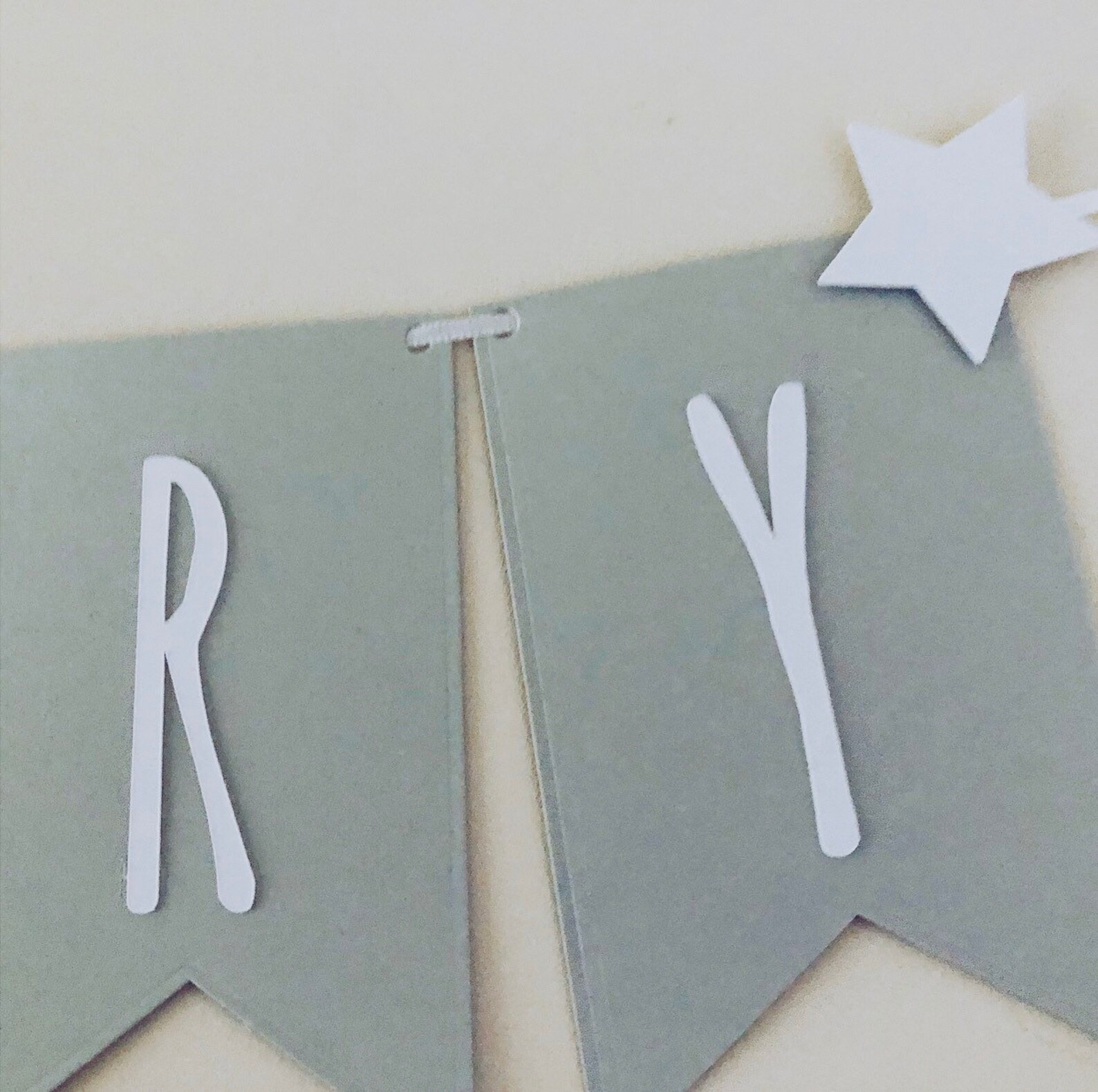 Custom Name Bunting Personalised Bunting Grey and White - Etsy UK