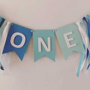 One Highchair Banner, One Ombré Banner Ombré Bunting, 1st Birthday ...