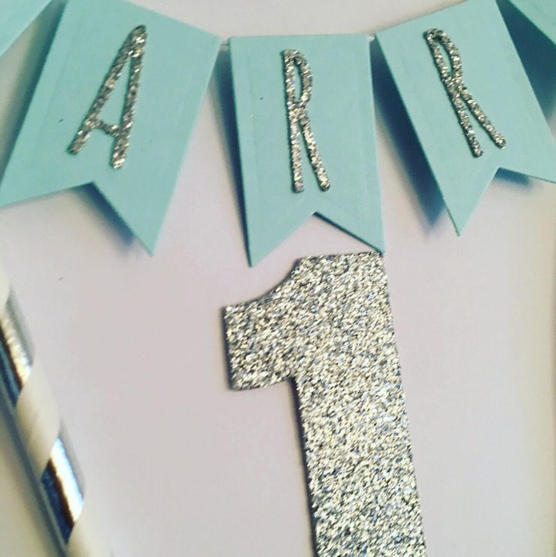Custom Boys Birthday Cake Topper Boys Personalised Cake Bunting Blue ...