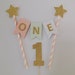 One Cake Topper Smash Cake Topper 1st Birthday Cake Topper - Etsy