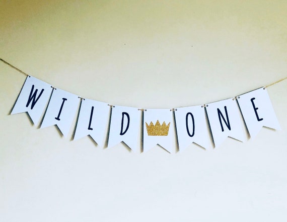 wild one bunting where the wild things are wild one party Wild One ...