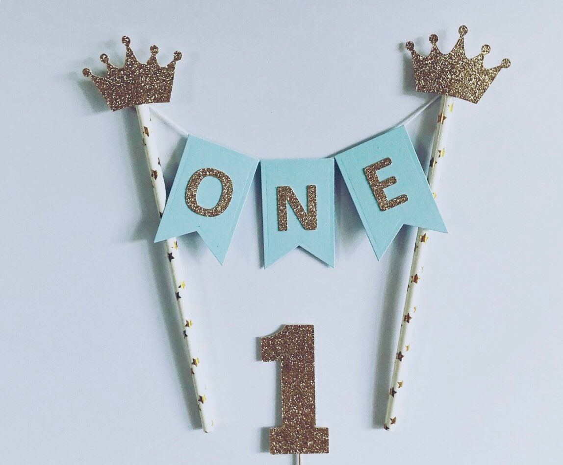 Prince Royal Crown Cake Topper,prince Cake Bunting,cake Topper,1st ...
