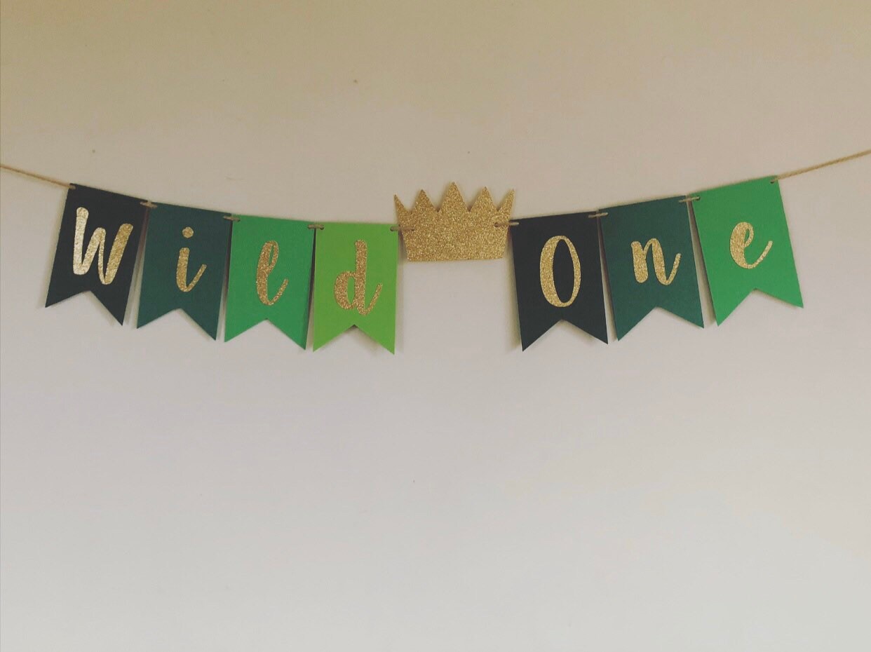 Jungle Safari Wildone Banner Wild One Bunting Wild One Party | Etsy