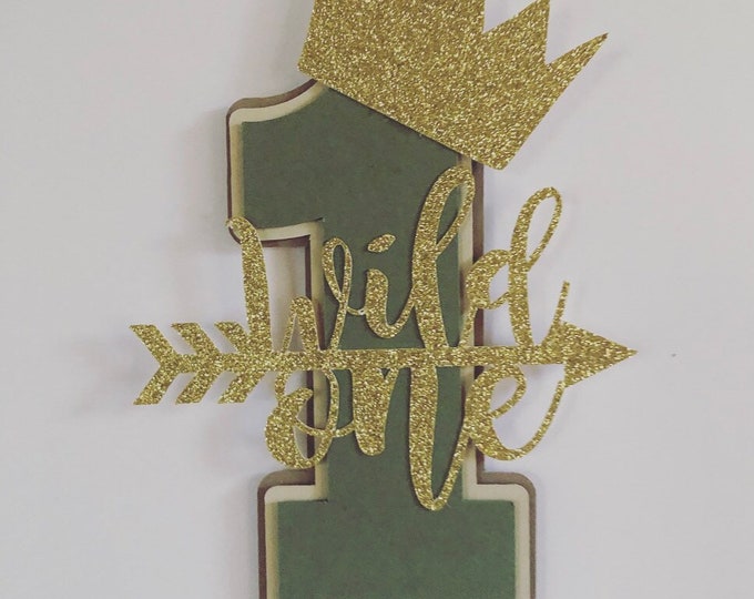Wild One Cake Topper Wild One Birthday Party Decorations 1st | Etsy