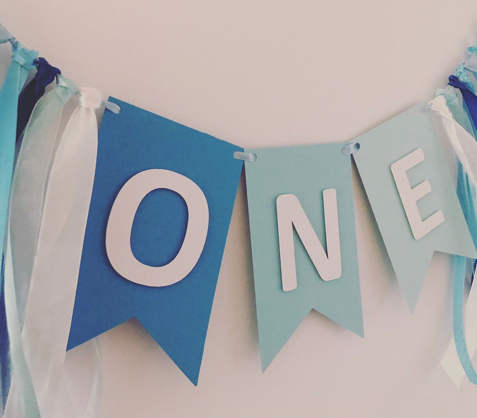 One Highchair Banner, One Ombré Banner Ombré Bunting, 1st Birthday ...