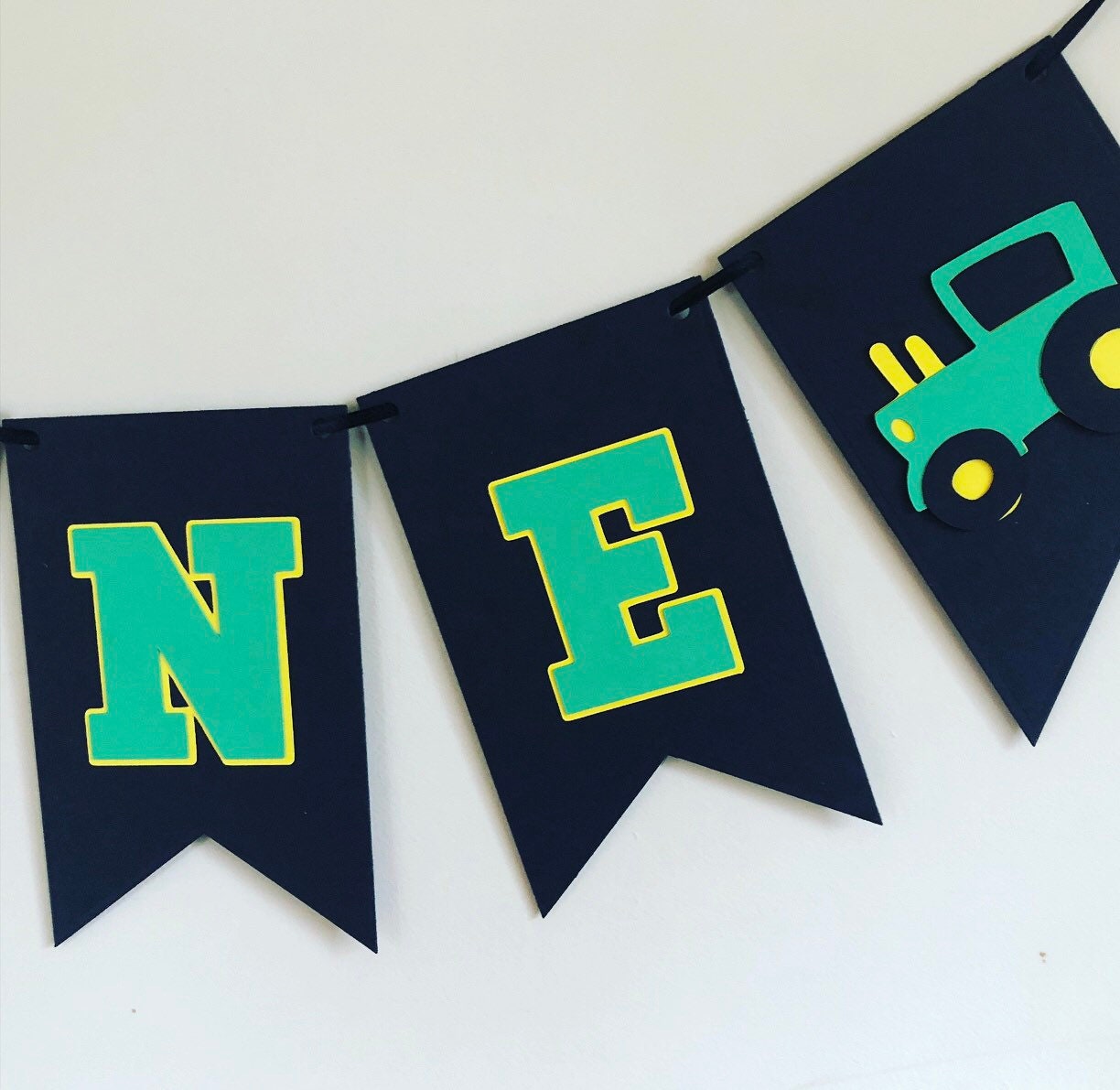 Tractor Highchair Banner Tractor Bunting Tractor Banner | Etsy