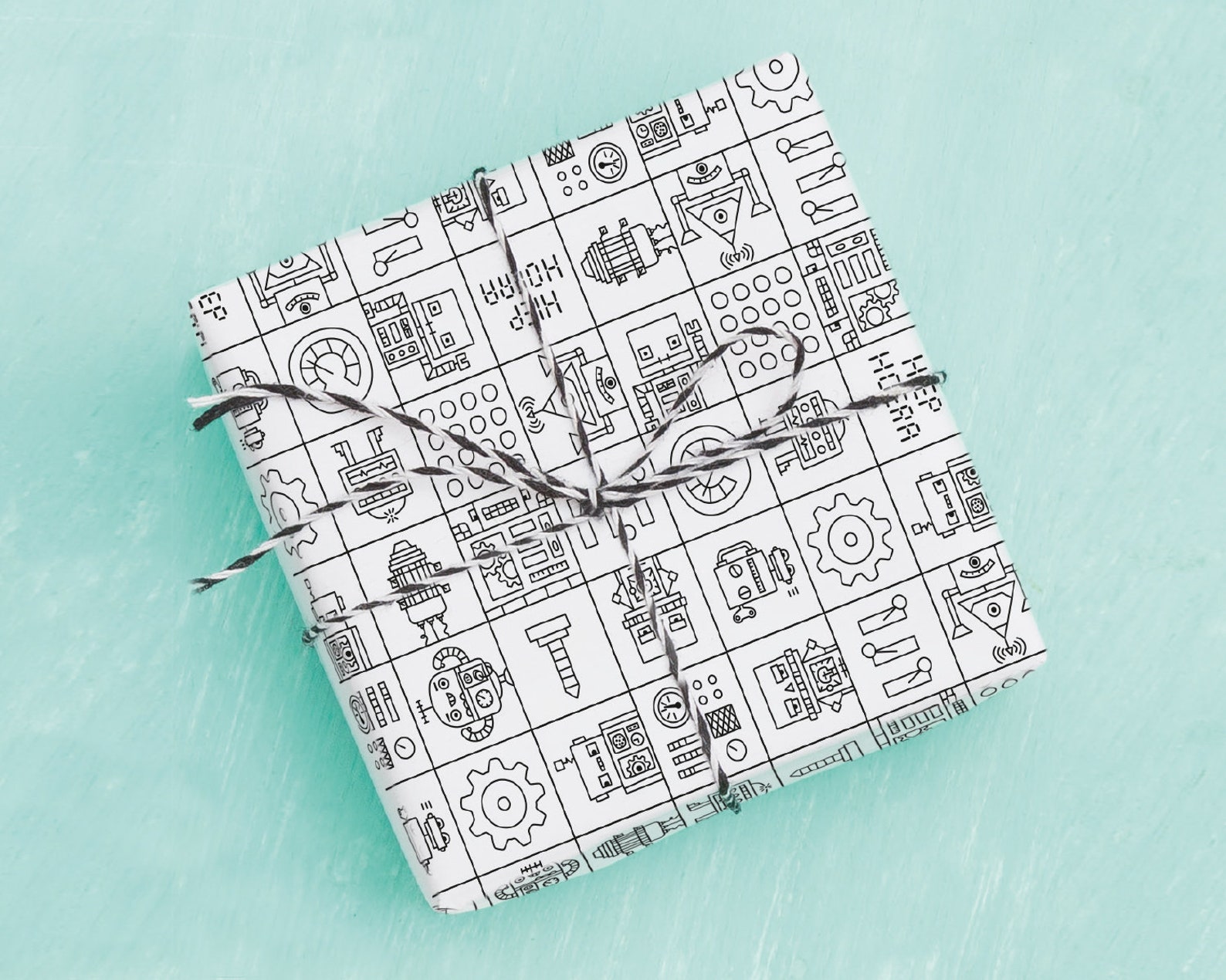 Bleep Robot Printable Craft/wrapping Paper - Etsy