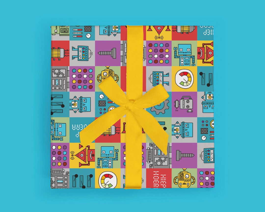 Bleep Robot Printable Craft/wrapping Paper - Etsy