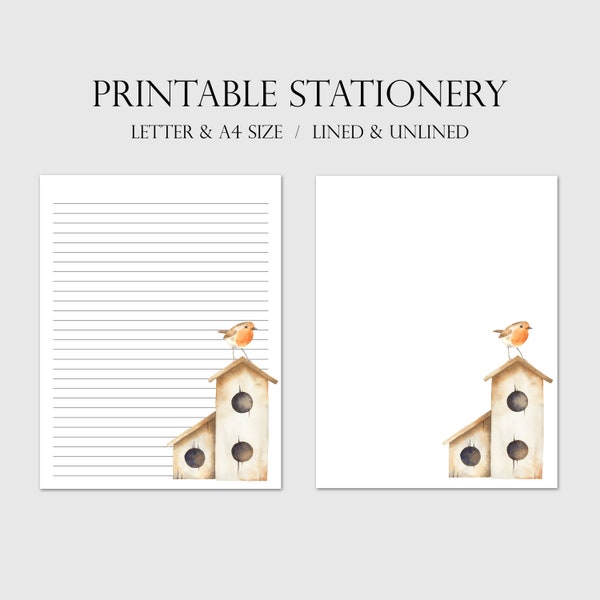 Bird Writing Paper - Etsy