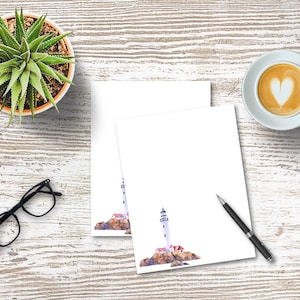 Printable Stationery Watercolor Lighthouse, Writing Paper Download, 8 ...