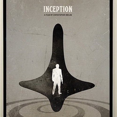 Inception Christopher Nolan Minimalist Movie Poster Movie - Etsy
