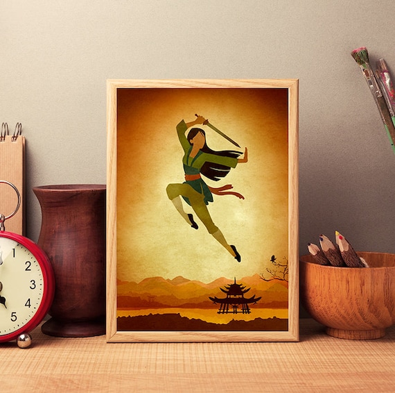 Disney Minimalist Poster Mulan