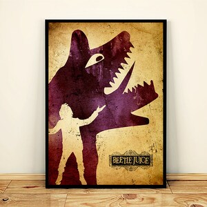 Tim Burton Collection Minimalist Poster Set / Beetlejuice, Sleepy ...