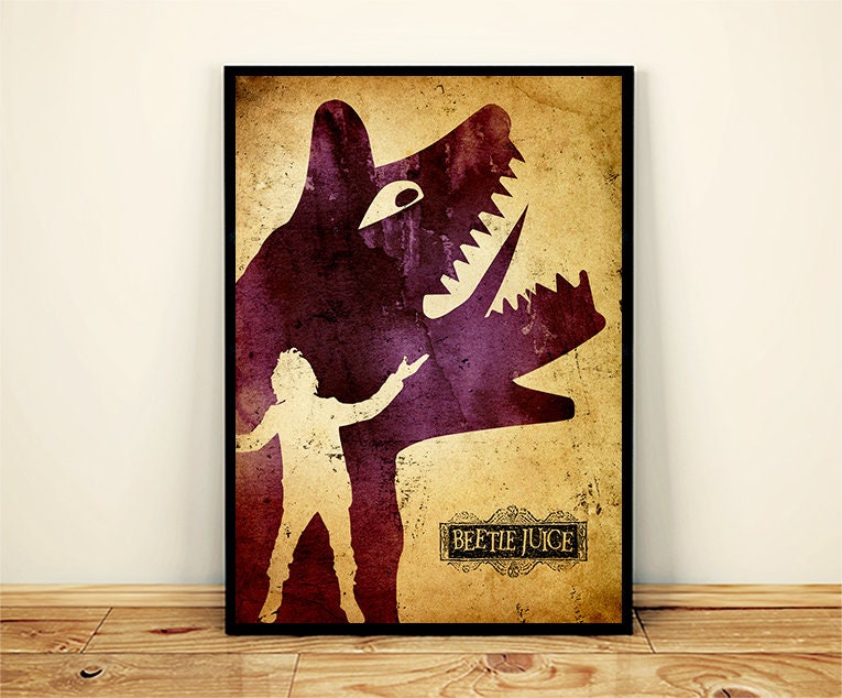 Tim Burton Collection Minimalist Poster Set / Beetlejuice - Etsy Australia