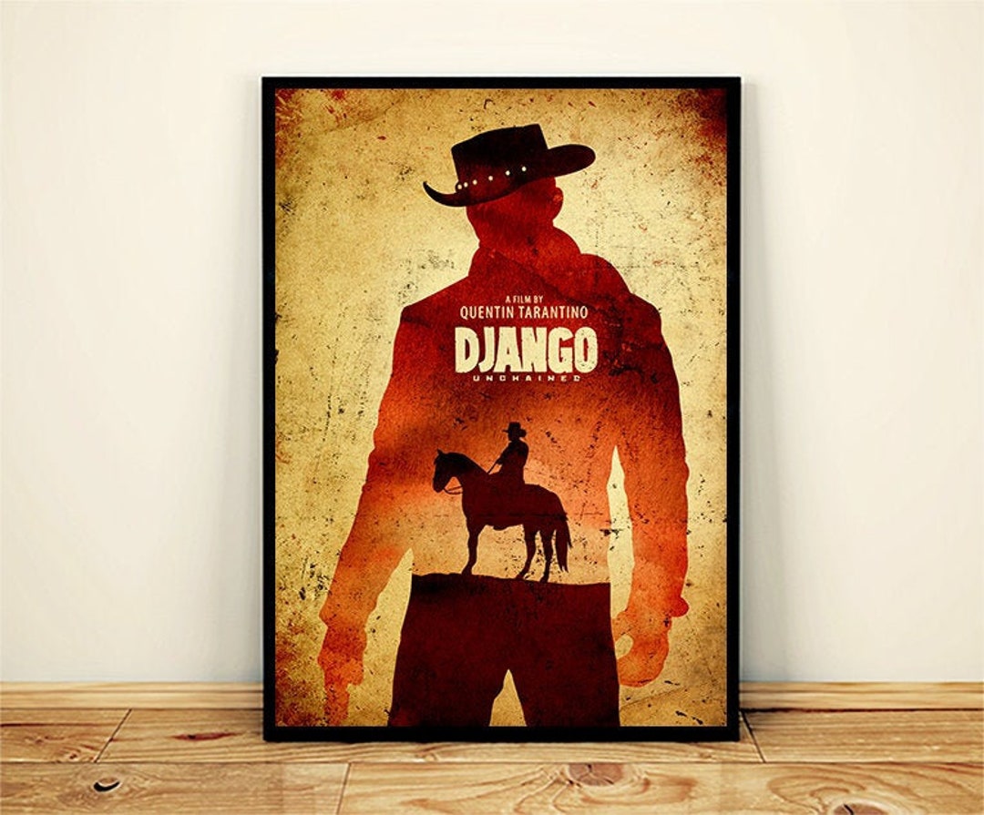 Quentin Tarantino Django Unchained Minimalist Movie Poster, Tarantino ...