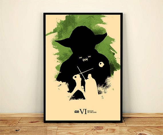 Star Wars Episode 6 Minimalist Movie Poster / Return of the | Etsy