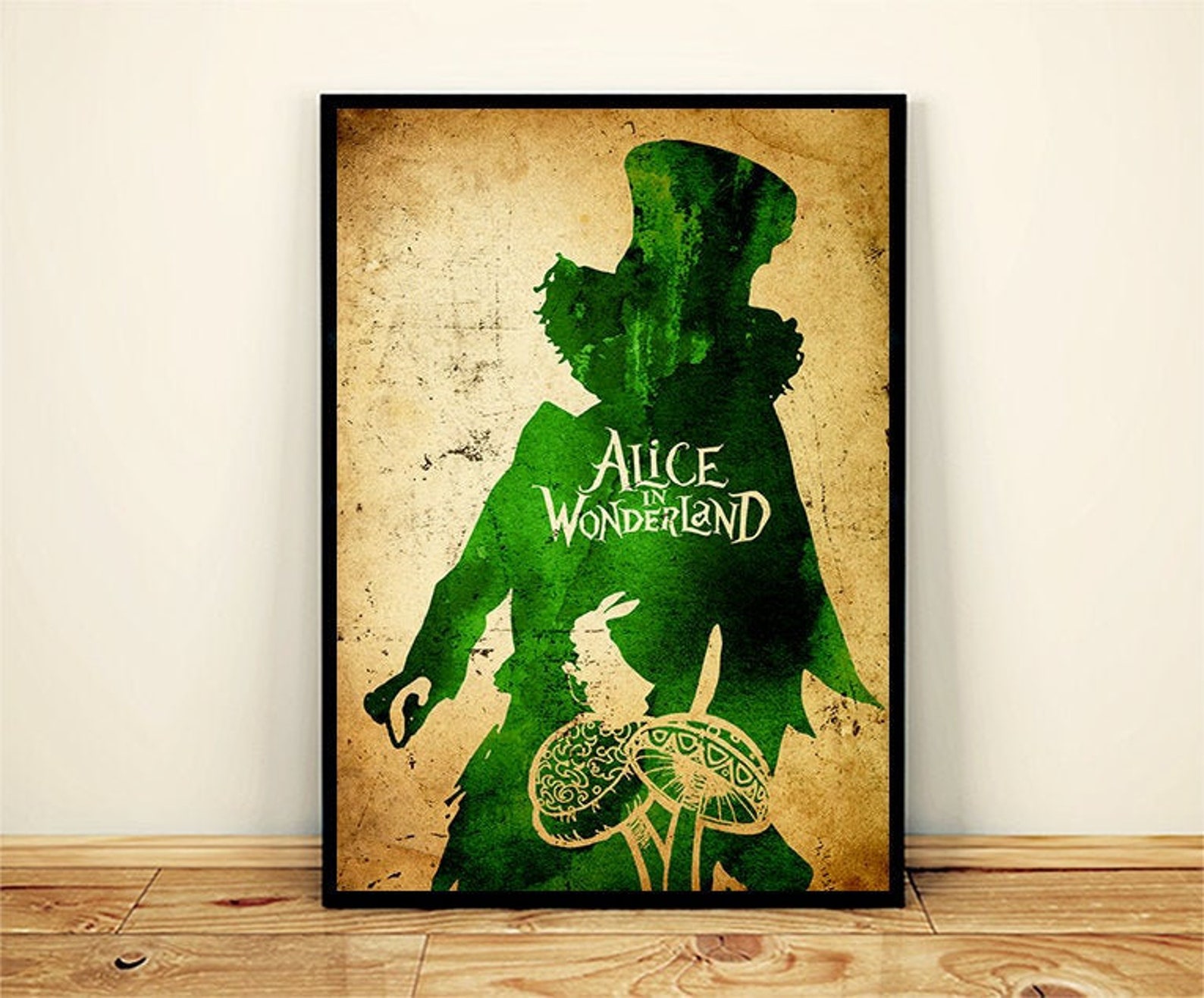 Tim Burton Alice in Wonderland Minimalist Poster - Etsy