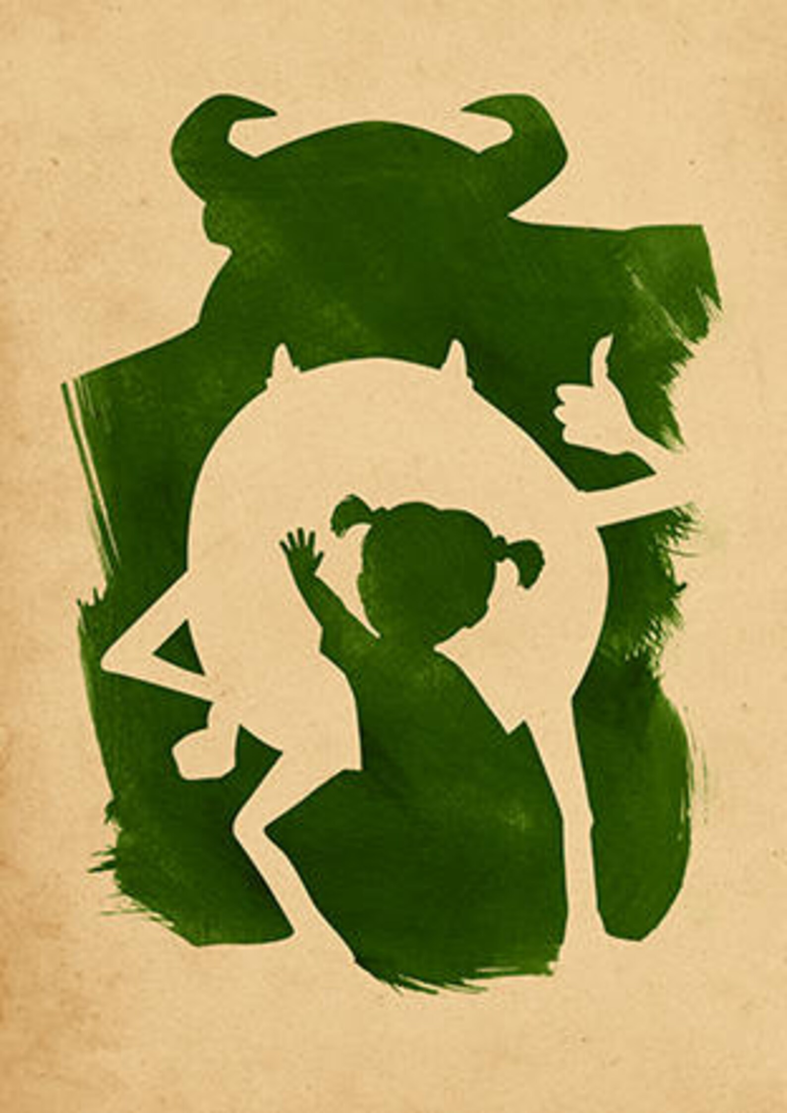 Walt Disney Pixar Monsters Inc. Minimalist Movie Poster - Etsy