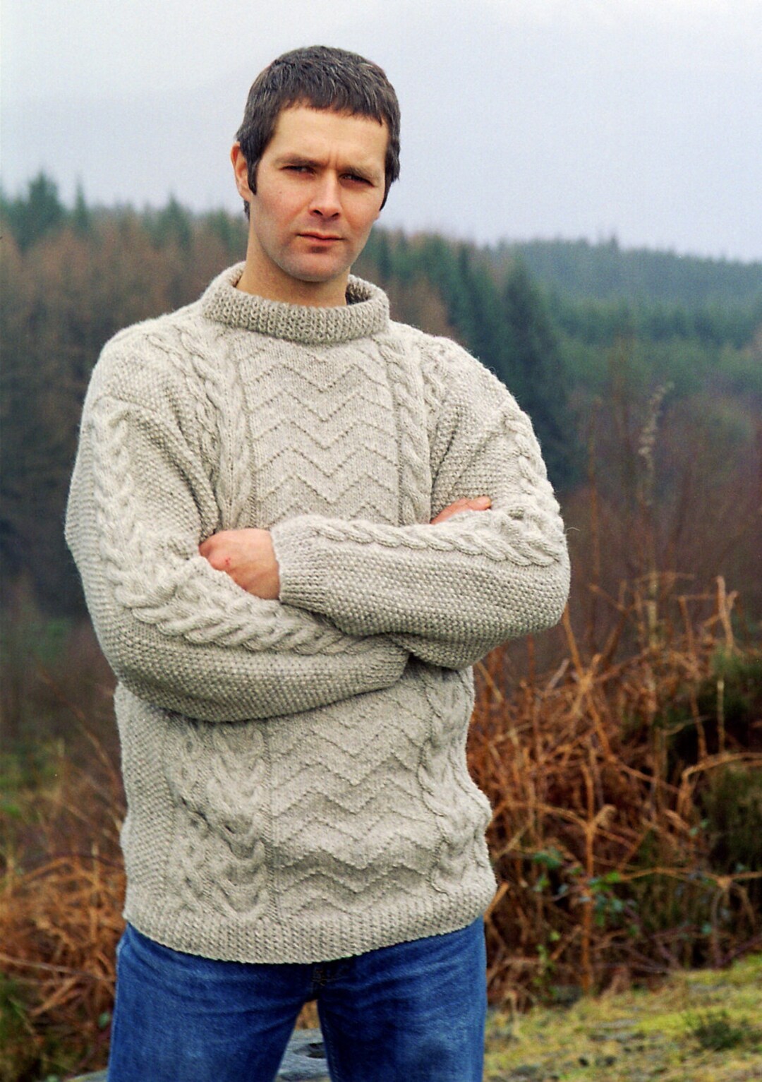 ARRAN SWEATER PATTERN - Designer Knitting Pattern & Knitting Hints ...