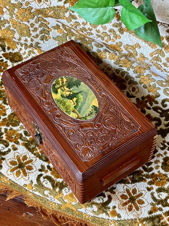 Vintage 1940s Collectible Jewelry Keepsake Box for Hi… - Gem