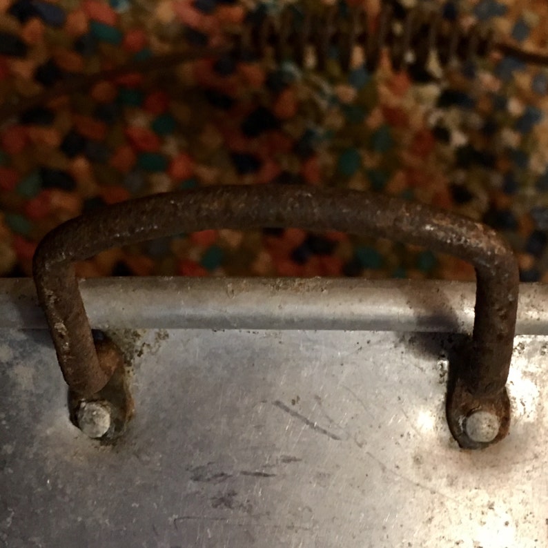 Rare Vintage Primitive ANTIQUE ALUMINUM KETTLE Coil Handle Pot | Etsy