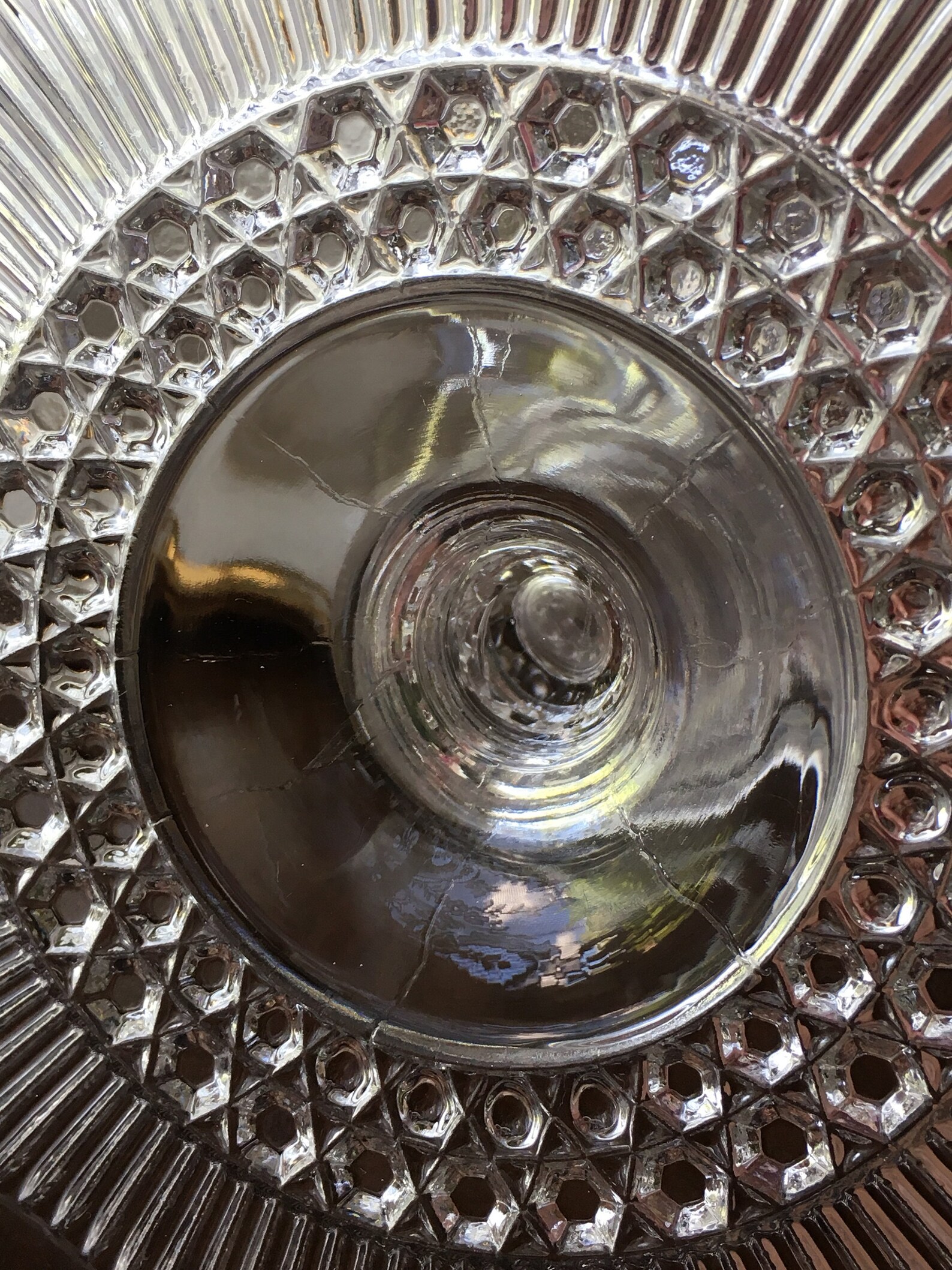 Vintage Antique EAPG Glass CAKE STAND Pedestal Rum Well Clear | Etsy