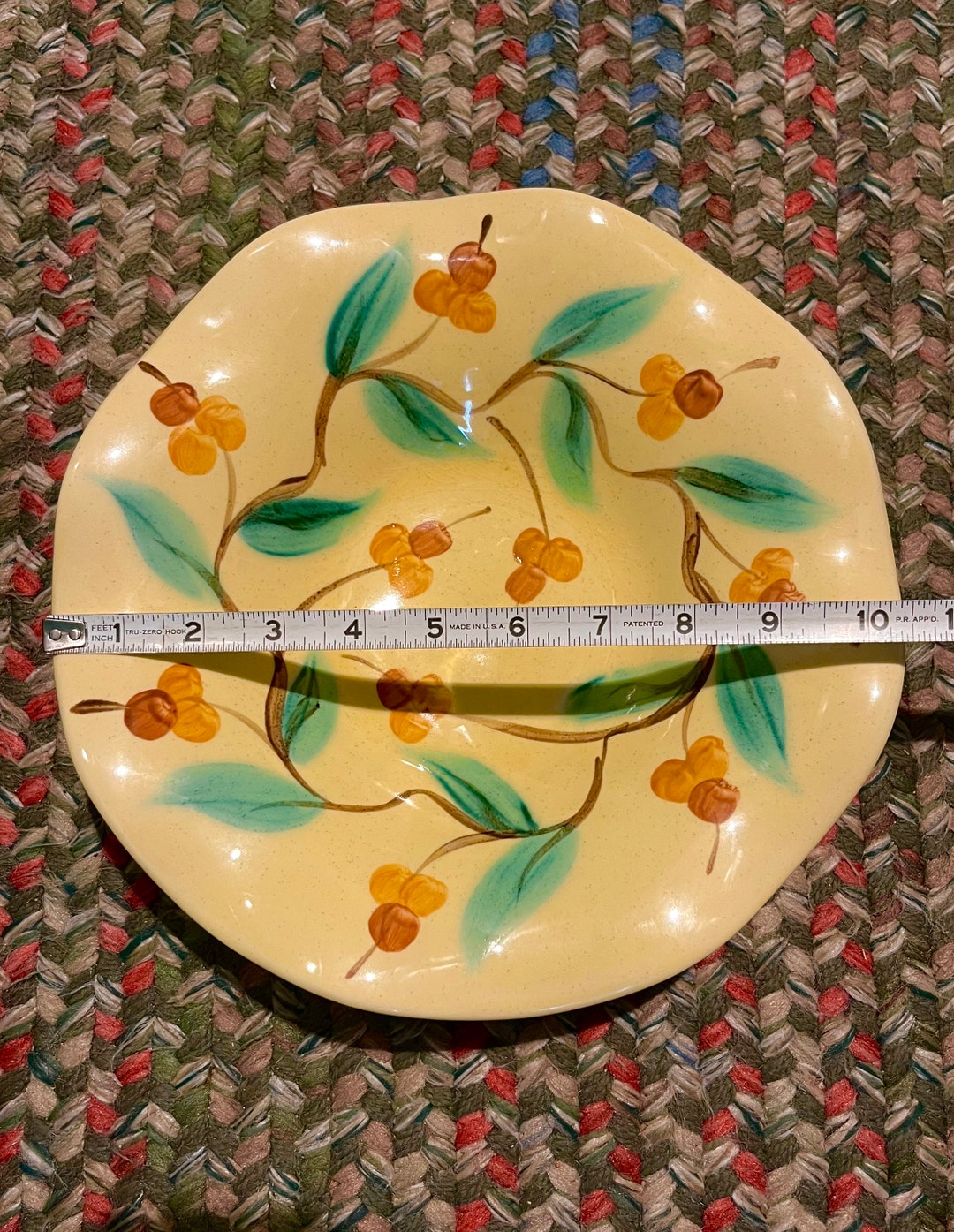 Vintage GAIL PITTMAN Designs Pottery SIENA Pattern Hand Painted Signed ...