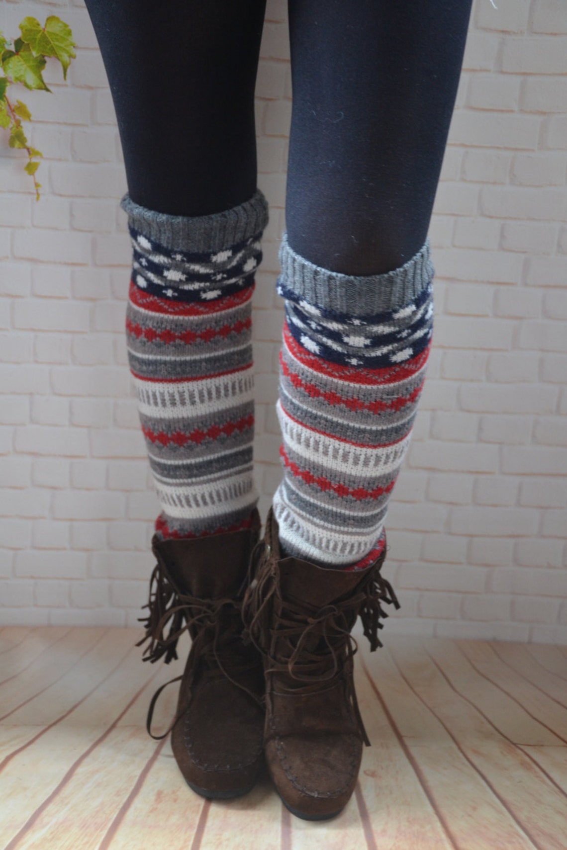 Bohemian Multicolor Socks Boho Leg Warmers bohemia Leg | Etsy