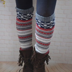 Bohemian Multicolor Socks, Boho Leg Warmers ,bohemia Leg Warmers ,knit ...