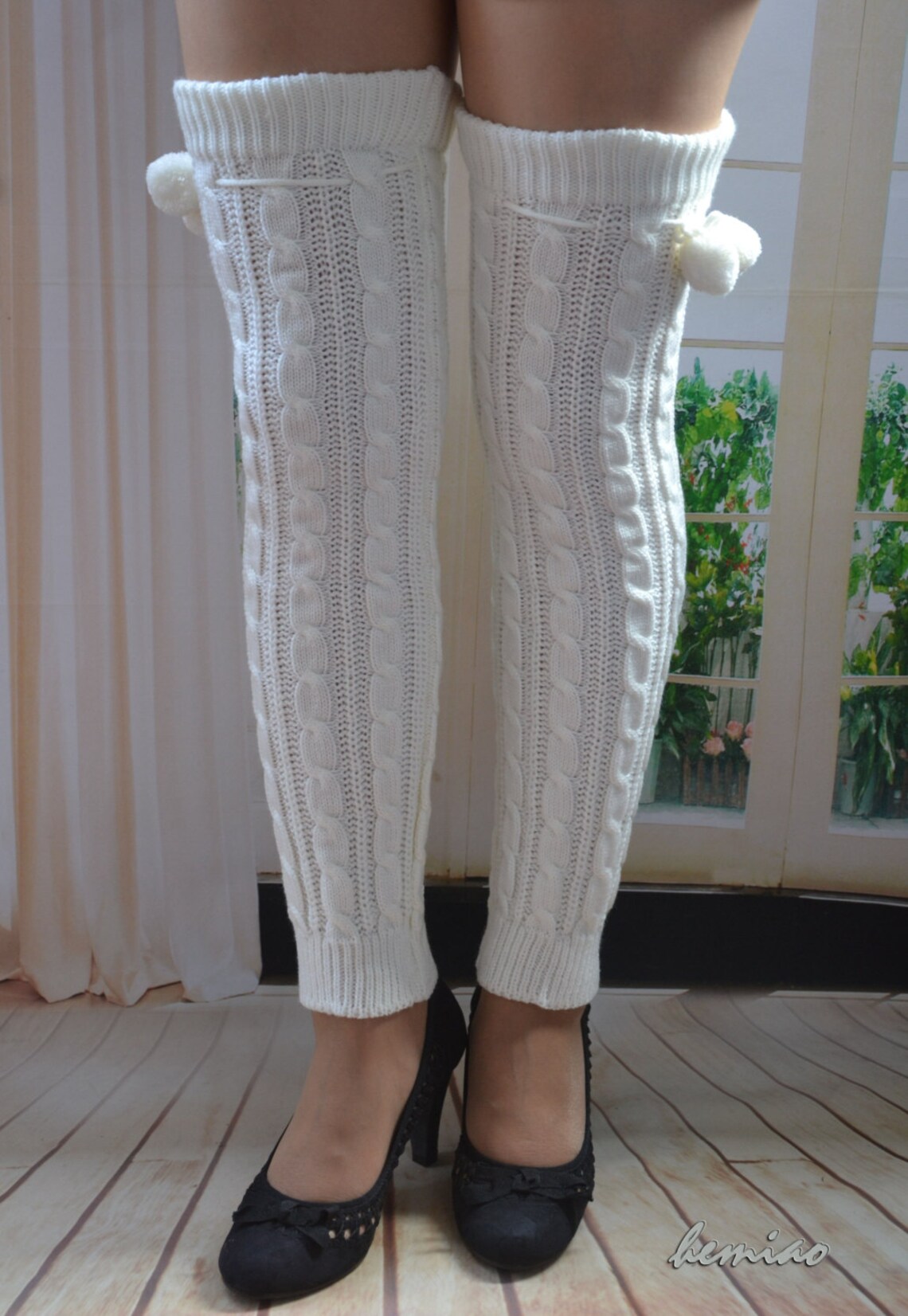 Calcetines altos de muslo de 25 pulgadas de largo | Etsy España