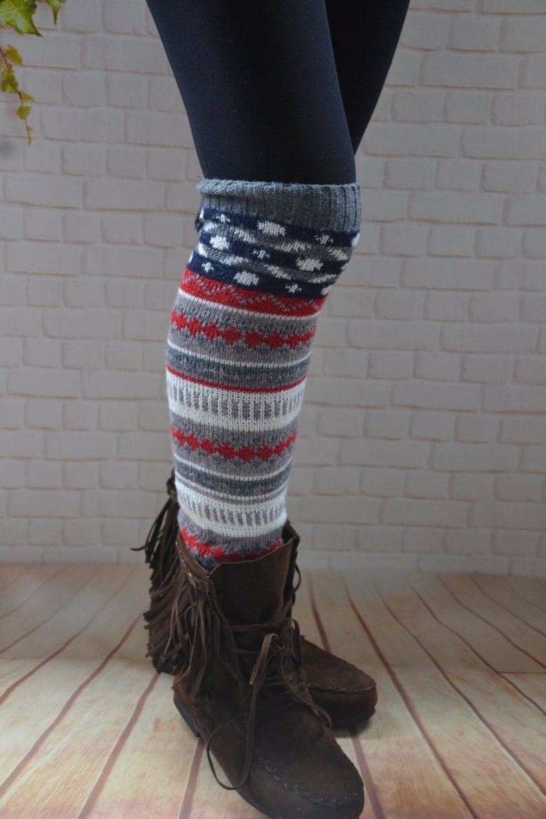 Bohemian Multicolor Socks Boho Leg Warmers bohemia Leg - Etsy
