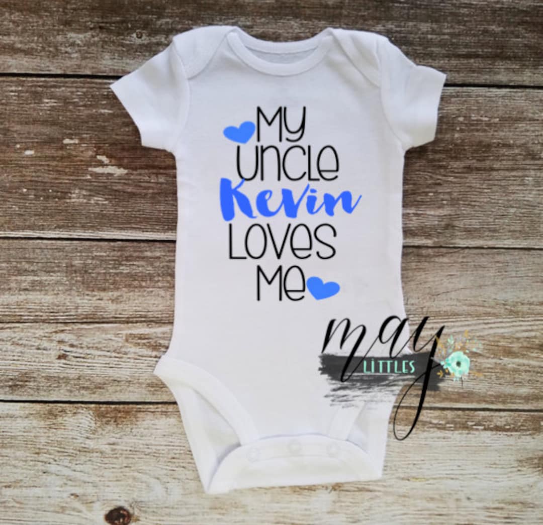 Custom I Love My Uncle My Uncle Loves Me Uncle Bodysuit - Etsy