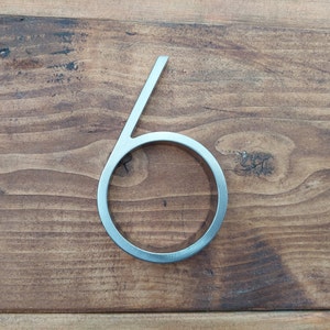 Floating Modern House Numbers/ 5 Inch House Numbers/ Metal House ...