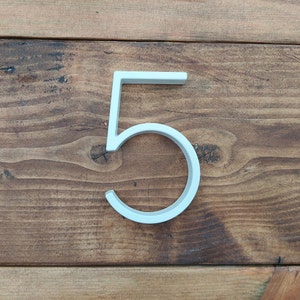 Floating Modern House Numbers/ 5 Inch House Numbers/ Metal House ...