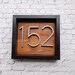 Gold Metal House Numbers/gold Floating House Numbers/ Brass House ...